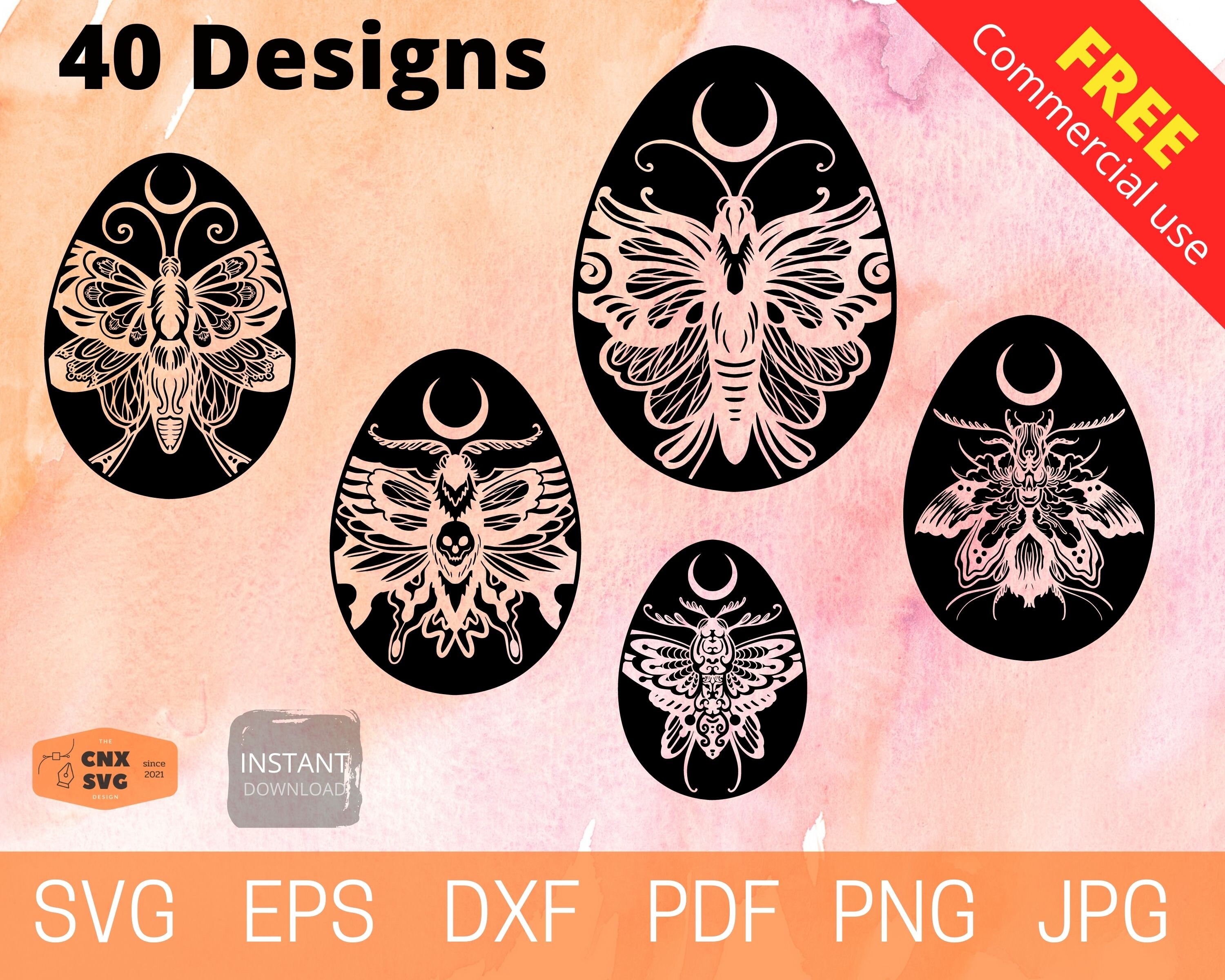 Death Head Moth Svg Death Moth SVG Moth SVG Butterfly - Etsy