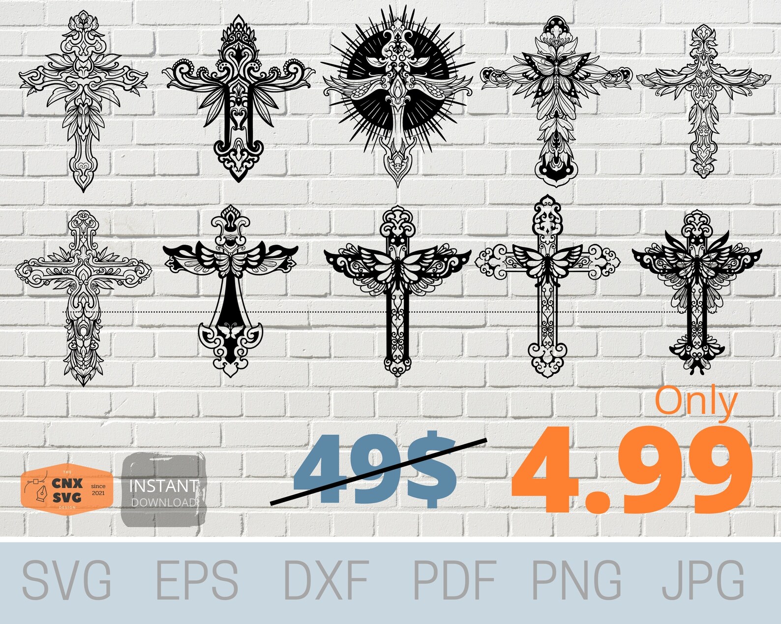 Fancy Cross SVG Cross SVG Files for Cricut Cross SVG File | Etsy