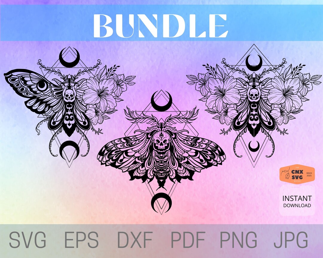 Death Head Moth Svg Death Moth SVG Moth SVG Butterfly - Etsy
