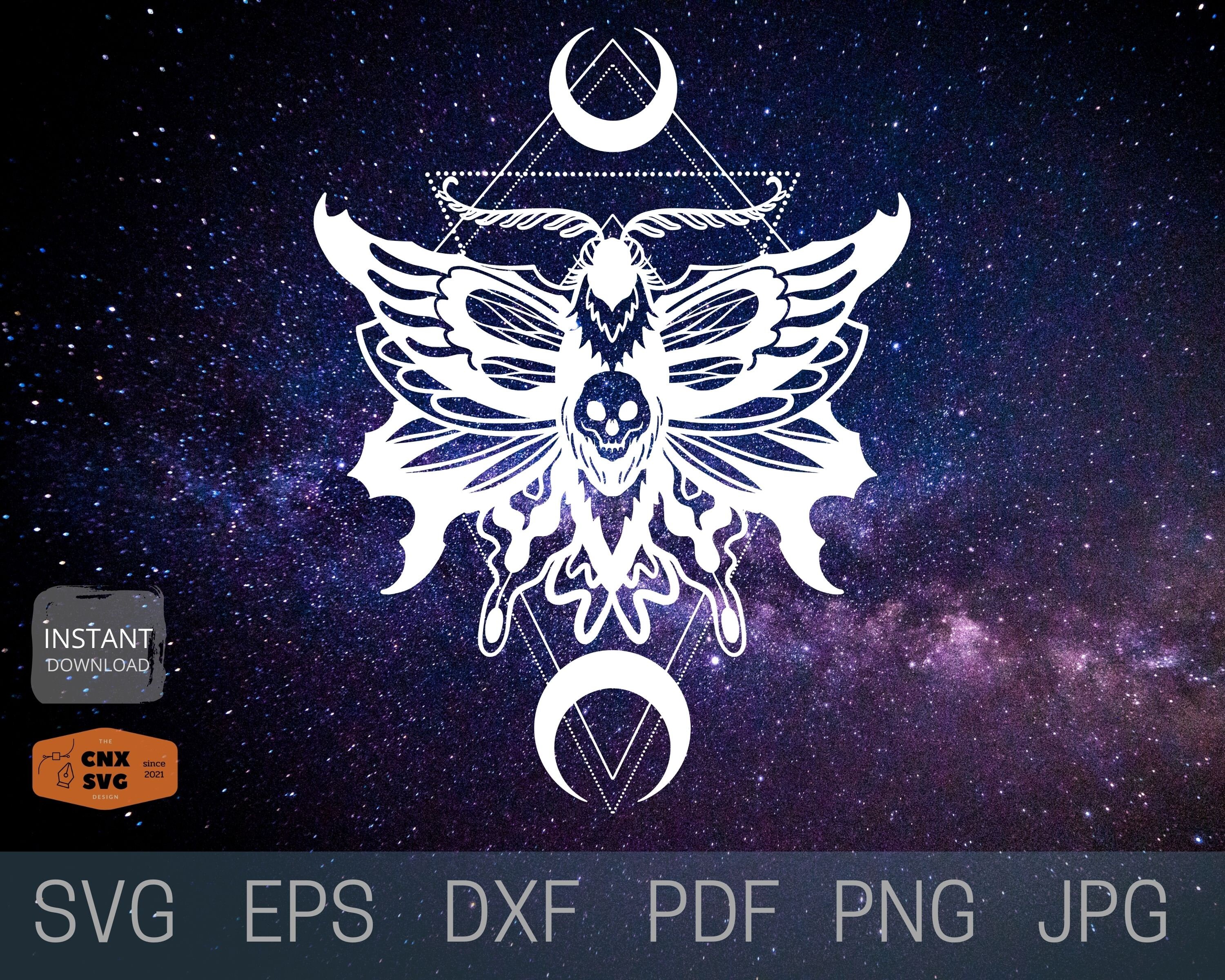 Death Head Moth Svg Death Moth SVG Moth SVG Butterfly | Etsy