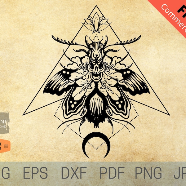 Death Moth Coloring - Etsy