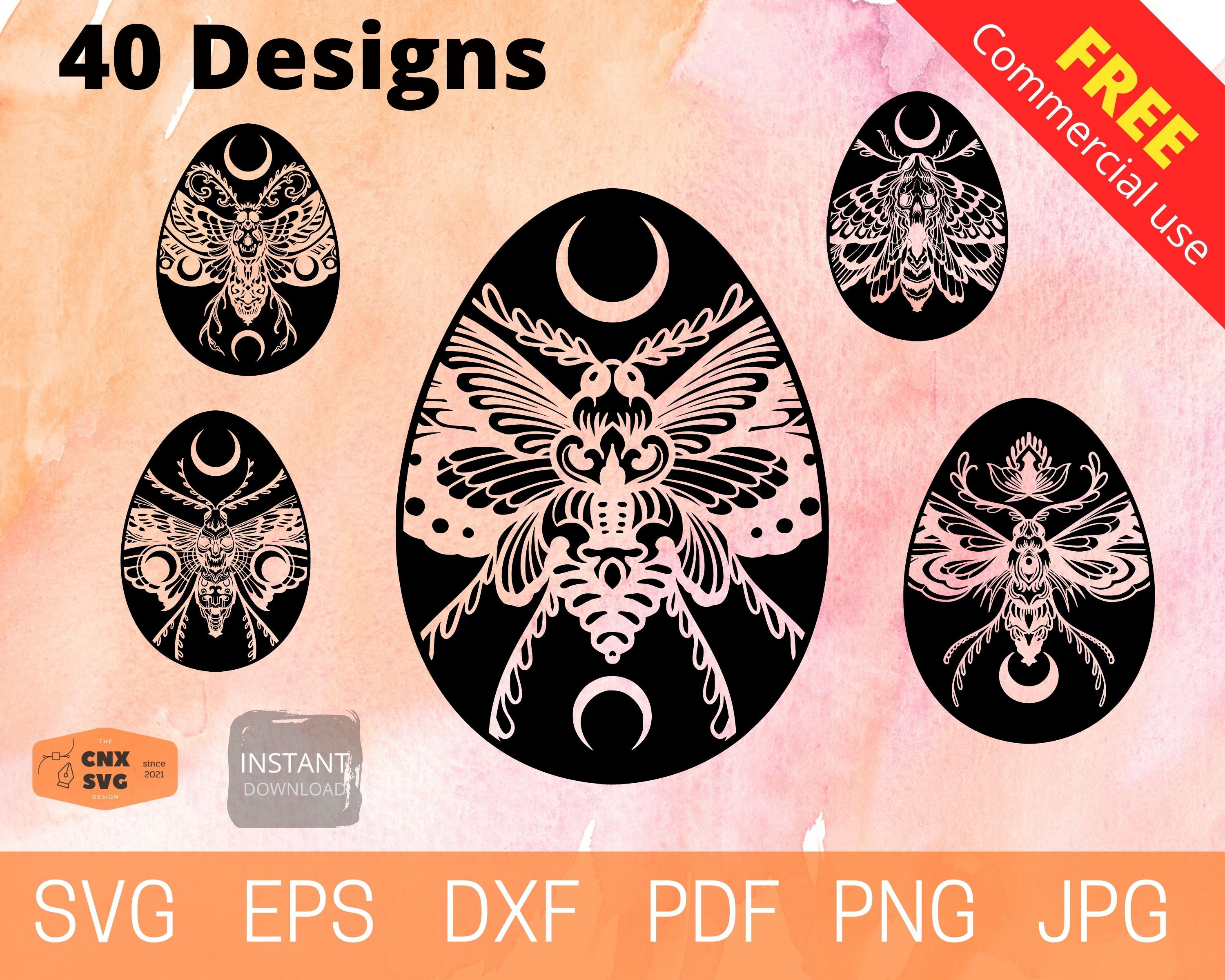 Death Head Moth Svg Death Moth SVG Moth SVG Butterfly - Etsy