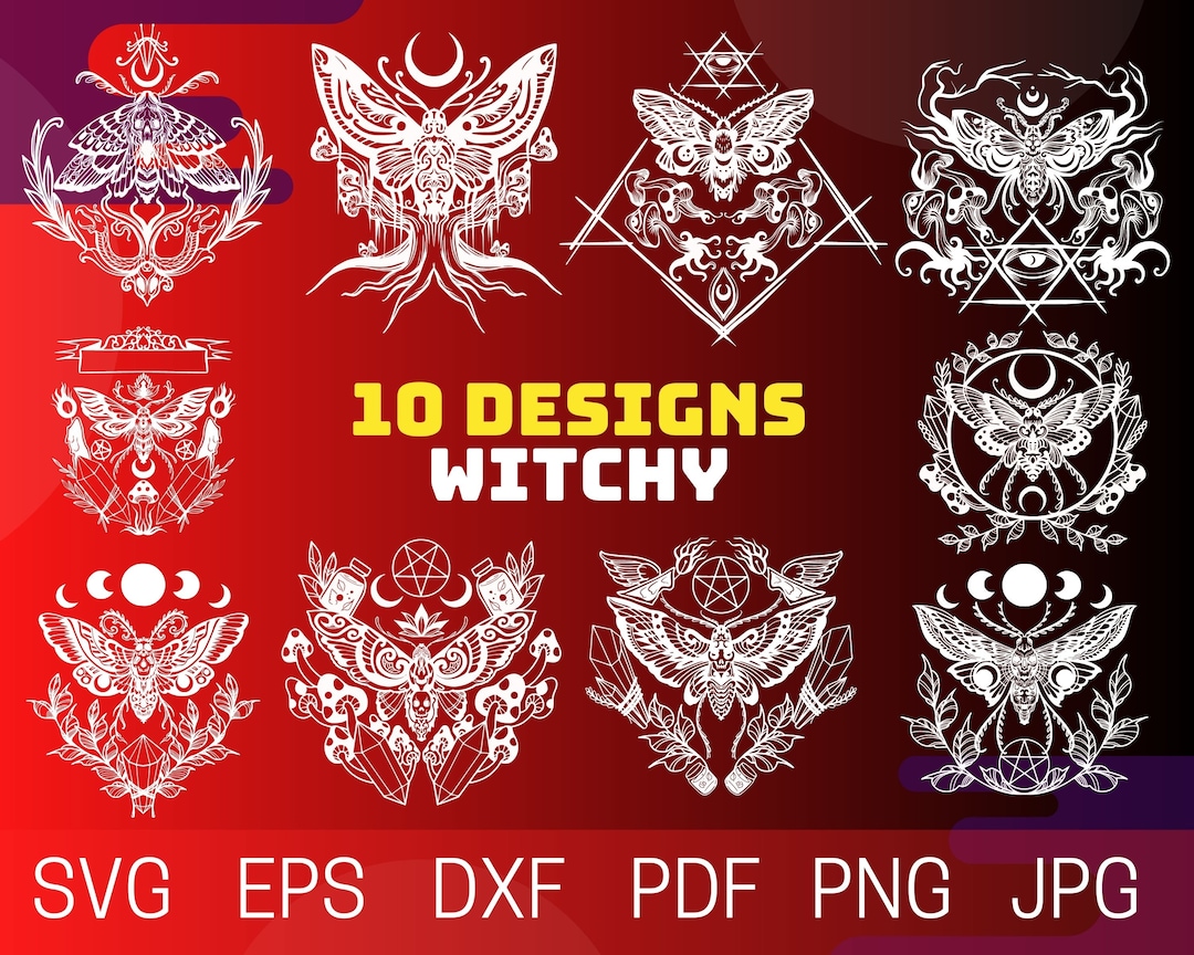 Wiccan Svg,wicca Svg, Witchy Svg, Mystic Svg, Celestial Svg, Moon Phase ...