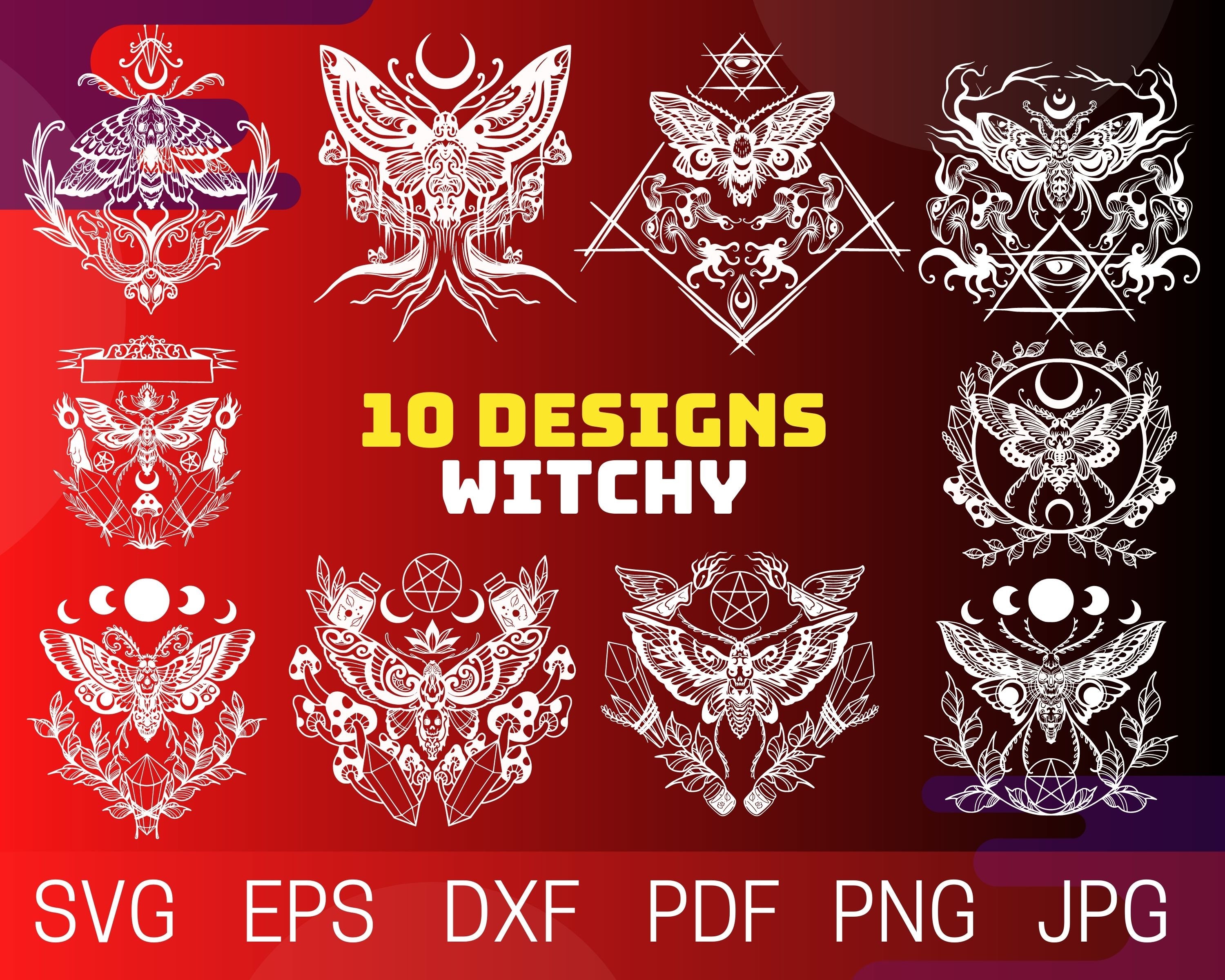 Wiccan Svgwicca Svg Witchy Svg Mystic Svg Celestial Svg | Etsy