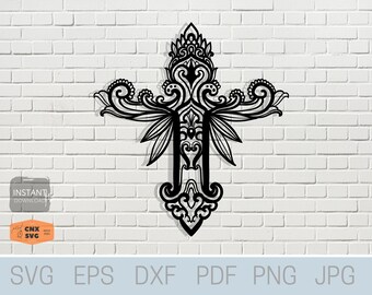 Fancy Cross SVG Cross SVG Files for Cricut Cross SVG File | Etsy