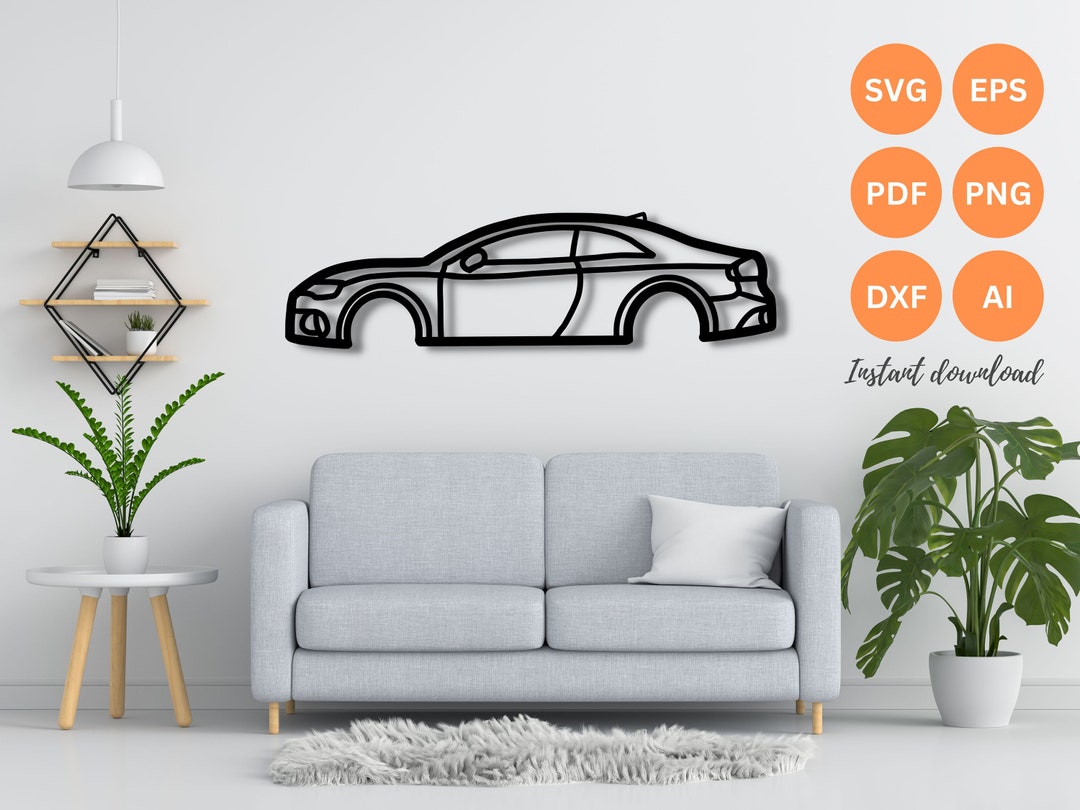 Audi Rs5 Coupe 2020 Wall Art Svg | Dxf | EPS | AI | Plasma Cut File ...