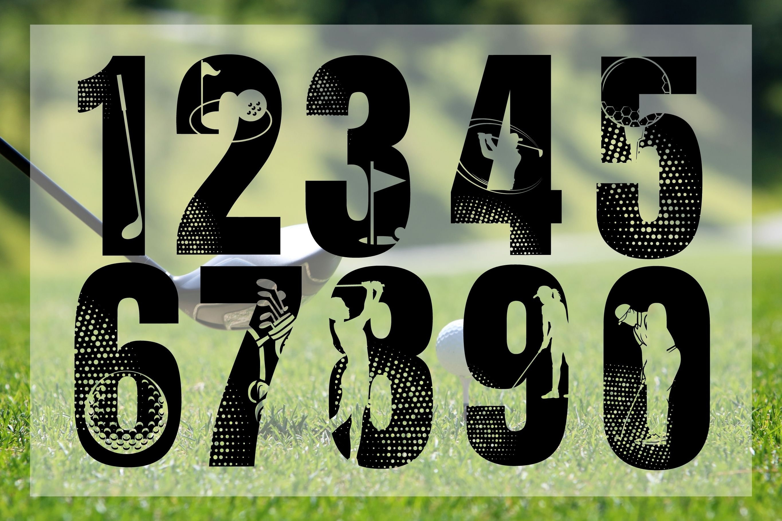 Golf SVG Font Cut Files Font Display Font Cut Files Golfer - Etsy UK