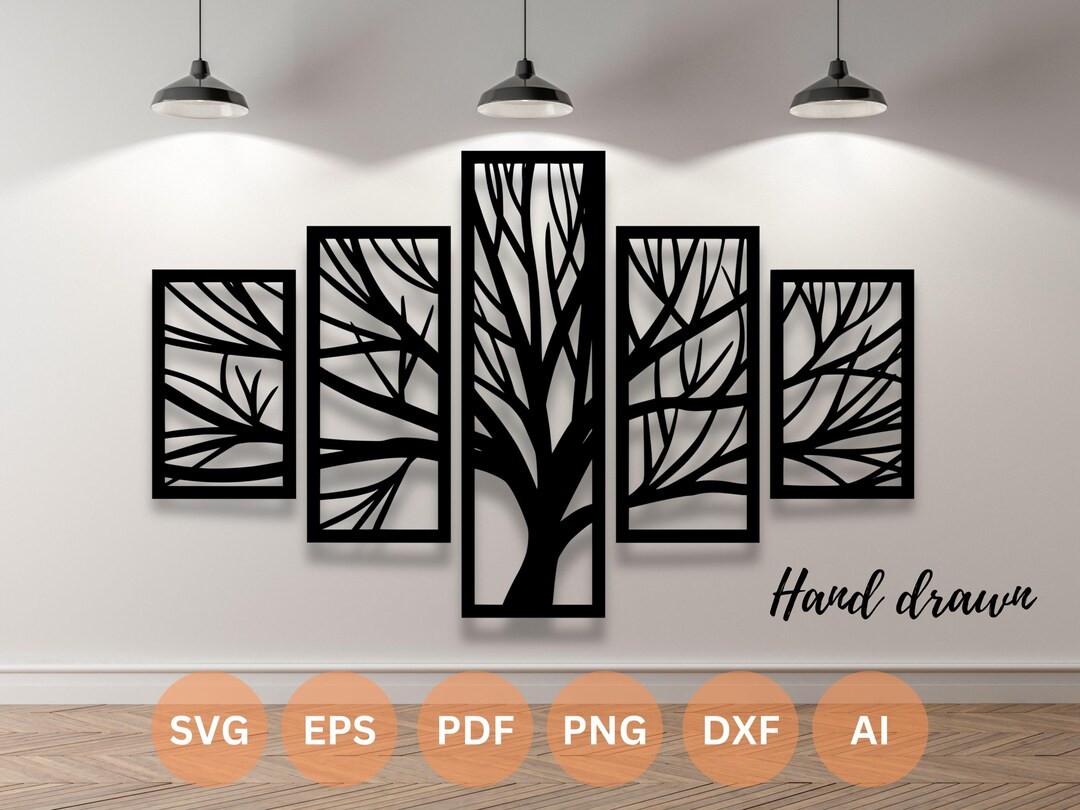 Tree Wall Art SVG | Laser Cut Files, Plasma Cut File (digital Download ...