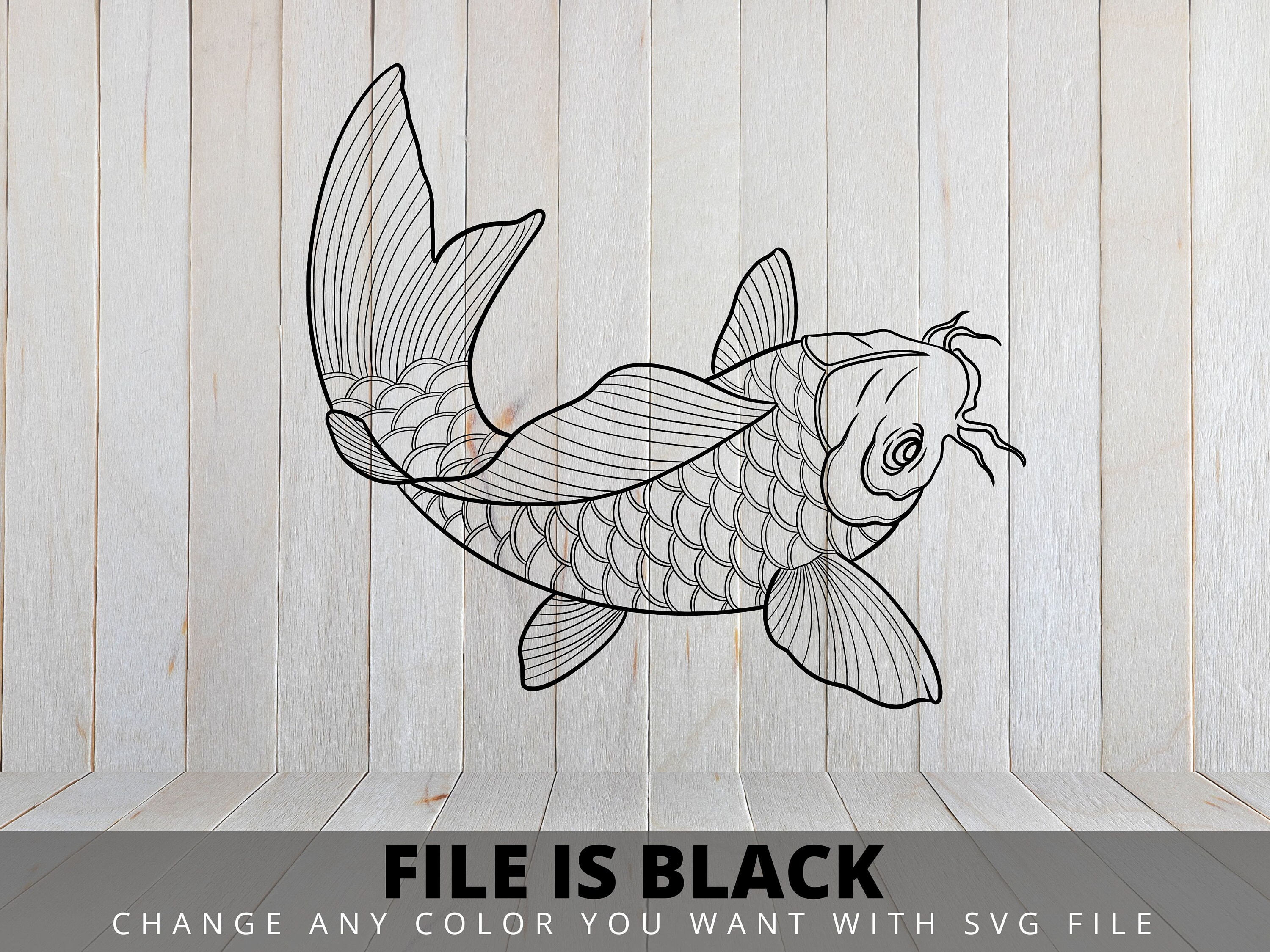 Koi Fish Sticker Koi Fish SVG Koi Fish Tattoo Koi Fish - Etsy