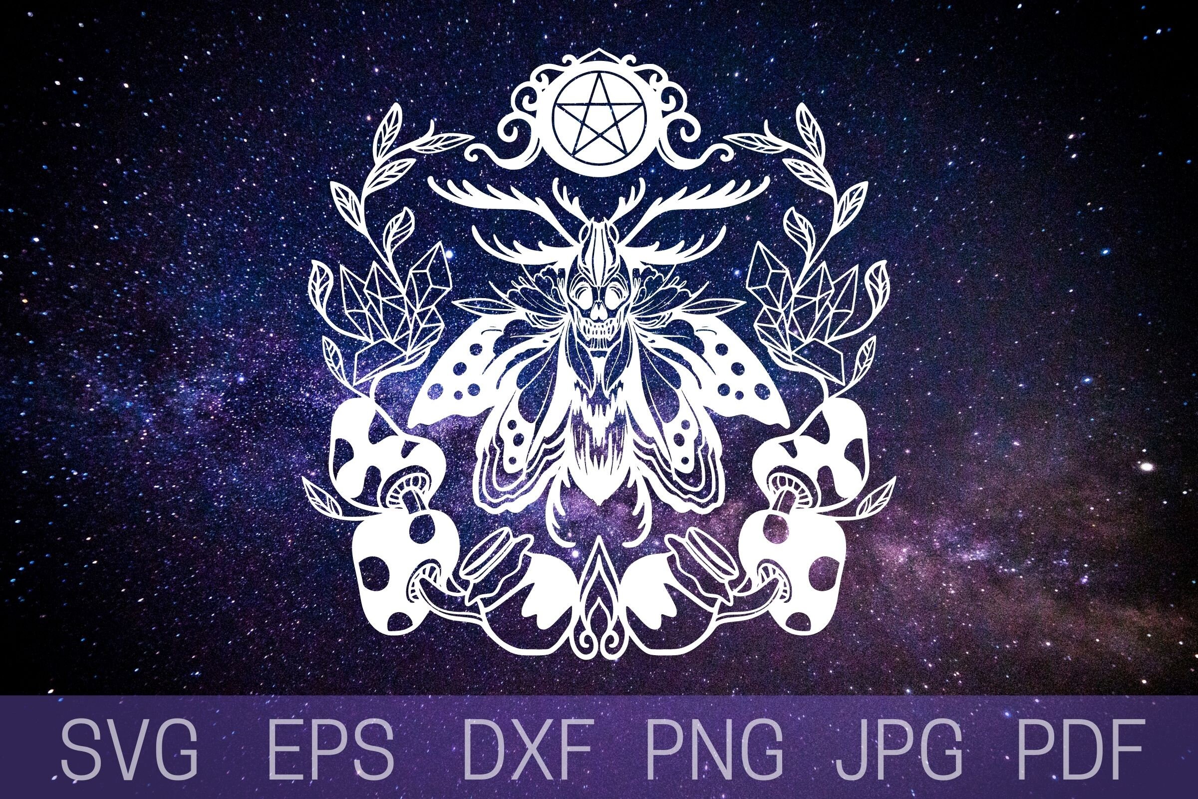 Wiccan Svg Wicca Svg Witchy Svg Mystic Svg Celestial Svg | Etsy