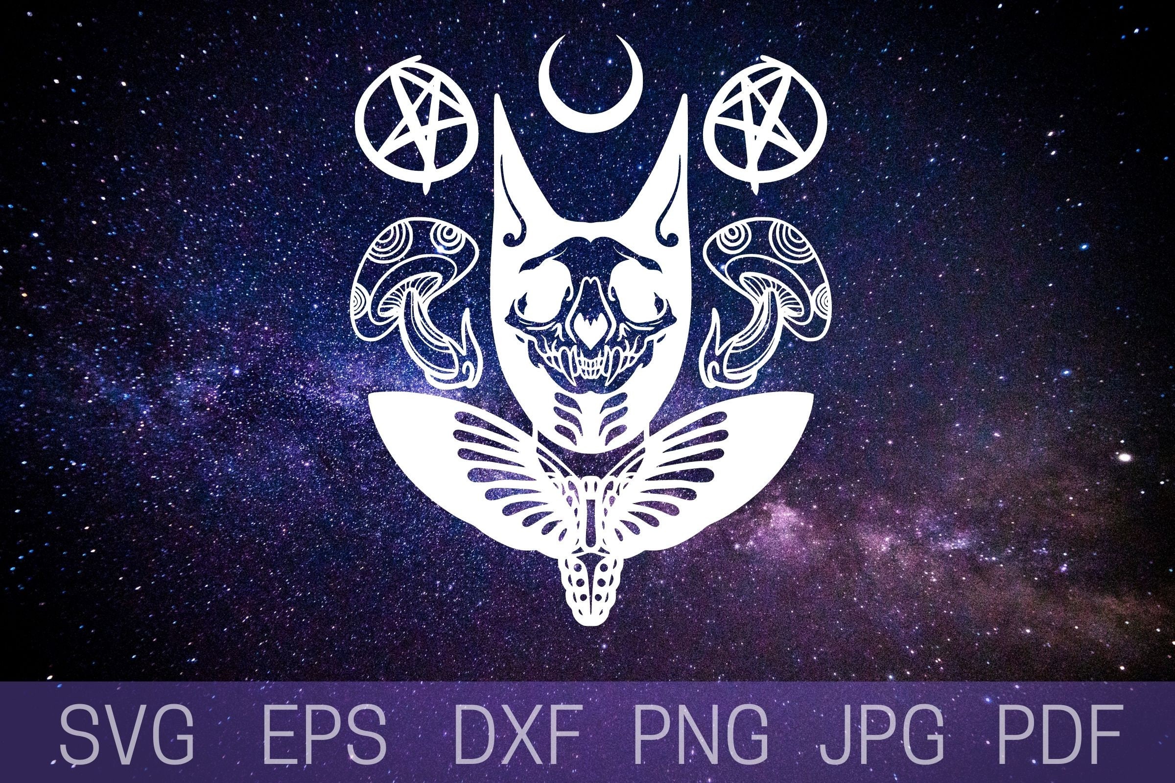 Wiccan svg wicca svg witchy svg mystic svg celestial svg | Etsy