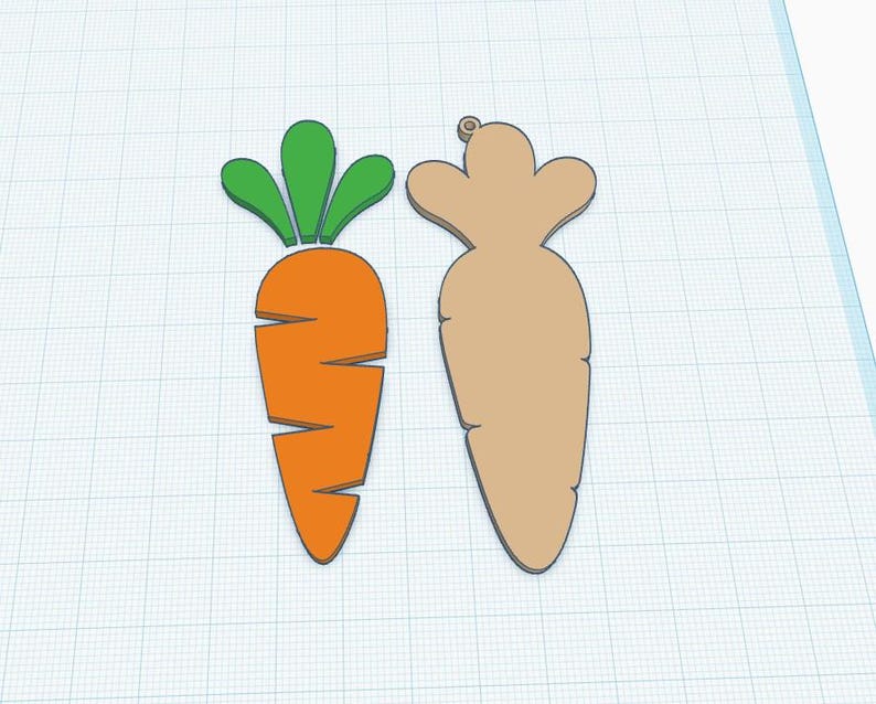 Easter Basket Carrot Tag *digital STL 3D Print File* - Etsy