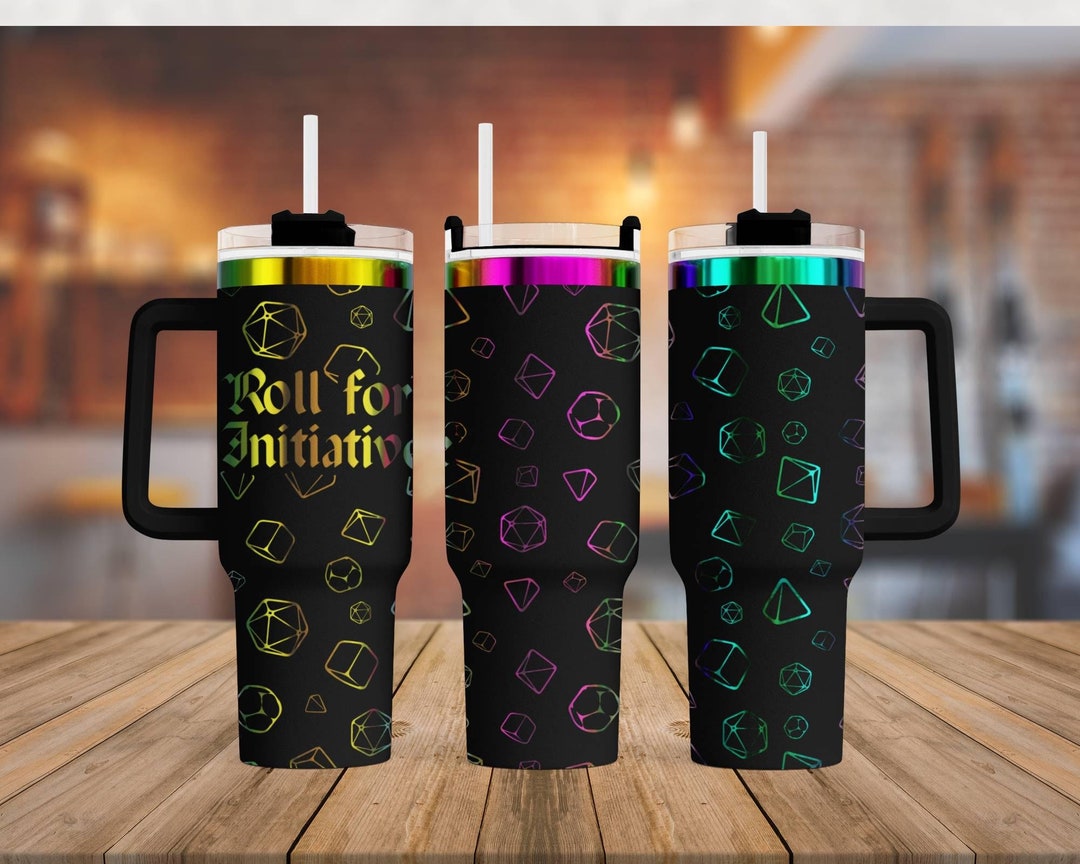Roll for Initiative - Polyhedral Dice Tumbler Wrap *digital SVG File ...
