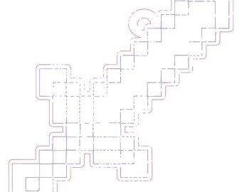 Minecraft Pickaxe Ornament Laser Cut digital SVG File - Etsy