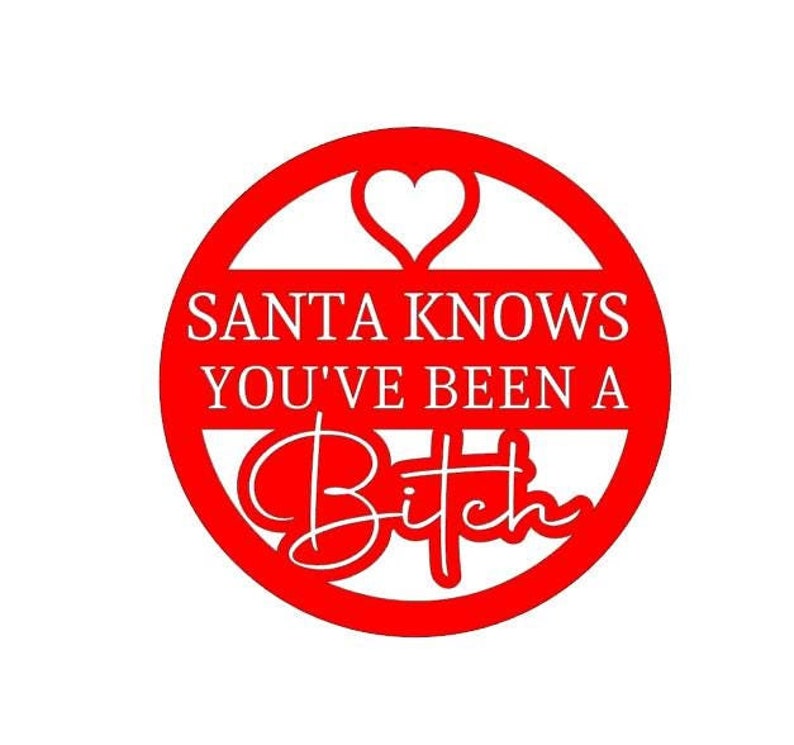 Santa Knows Vinyl Decal *digital SVG Cut File* - Etsy