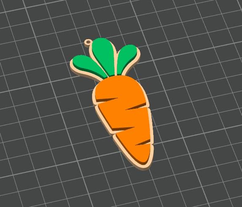 Easter Basket Carrot Tag *digital STL 3D Print File* - Etsy