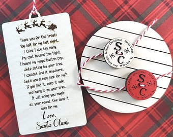 Santa Button Poem - Etsy