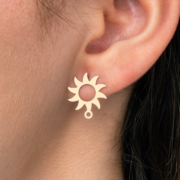 Sun Earrings - Etsy