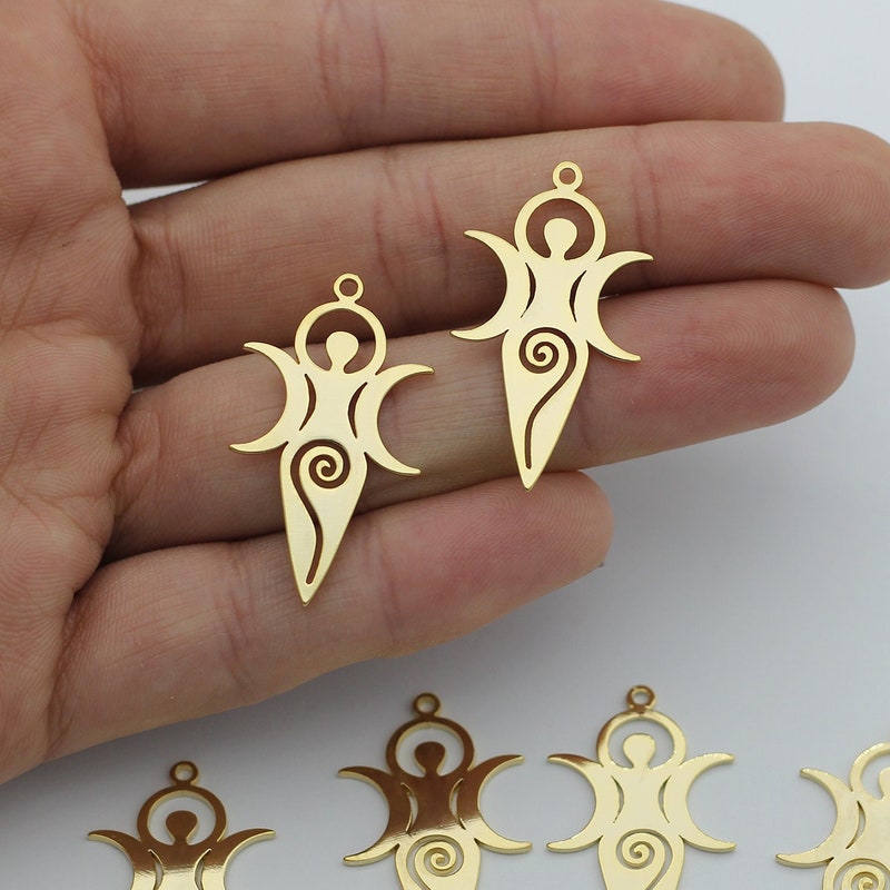Moon Goddess Charm - Etsy