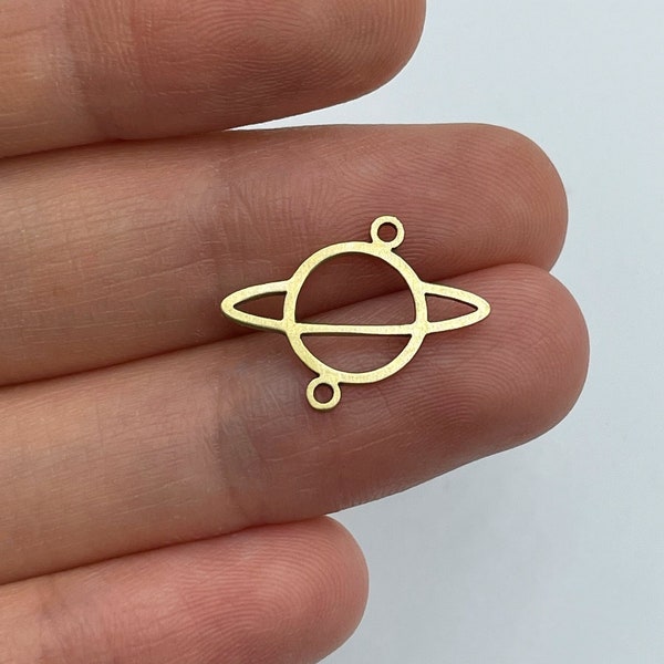 Saturn Charm - Etsy