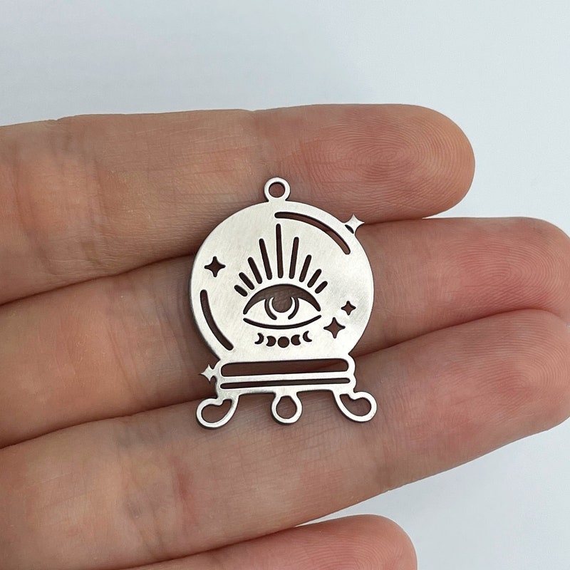 Crystal Ball Charm - Etsy