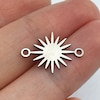 6pcs Stainless Steel Crescent Moon Connector Charm, Abstract Outline Moon Pendant, Earring Charm ...