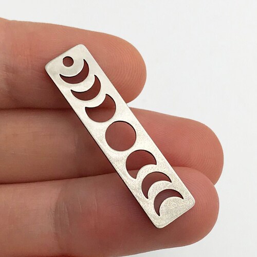 6pcs Stainless Steel Crescent Moon Connector Charm Abstract - Etsy