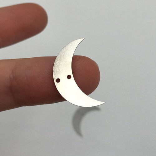 6pcs Stainless Steel Crescent Moon Connector Charm Abstract - Etsy