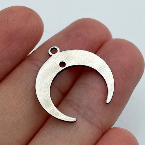 6pcs Stainless Steel Crescent Moon Connector Charm Abstract - Etsy