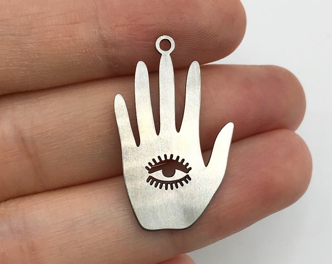 2pcs Stainless Steel Hand Charm Hand Pendant Celestial Hand - Etsy