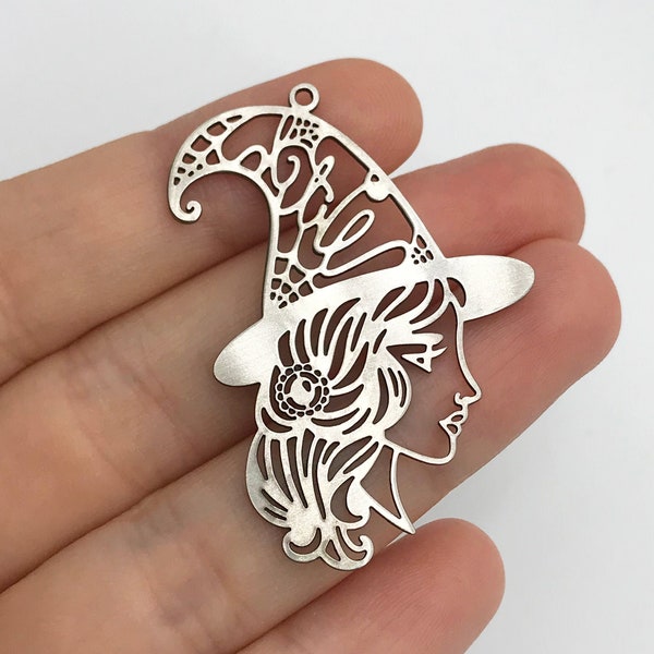 Witch Pendant - Etsy