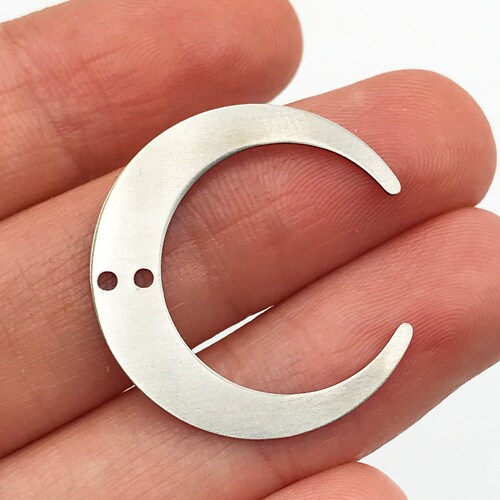 6pcs Stainless Steel Crescent Moon Connector Charm Abstract - Etsy