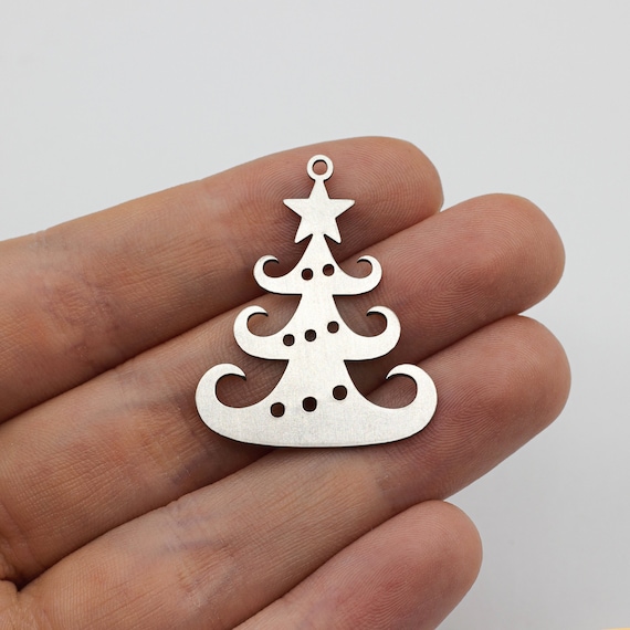 2pcs Stainless Steel Christmas Tree Charm Tree Charm Pendant Steel Christmas Charms Earring Charms Laser Cut Jewelry Supplies STL 3421 Etsy Ireland