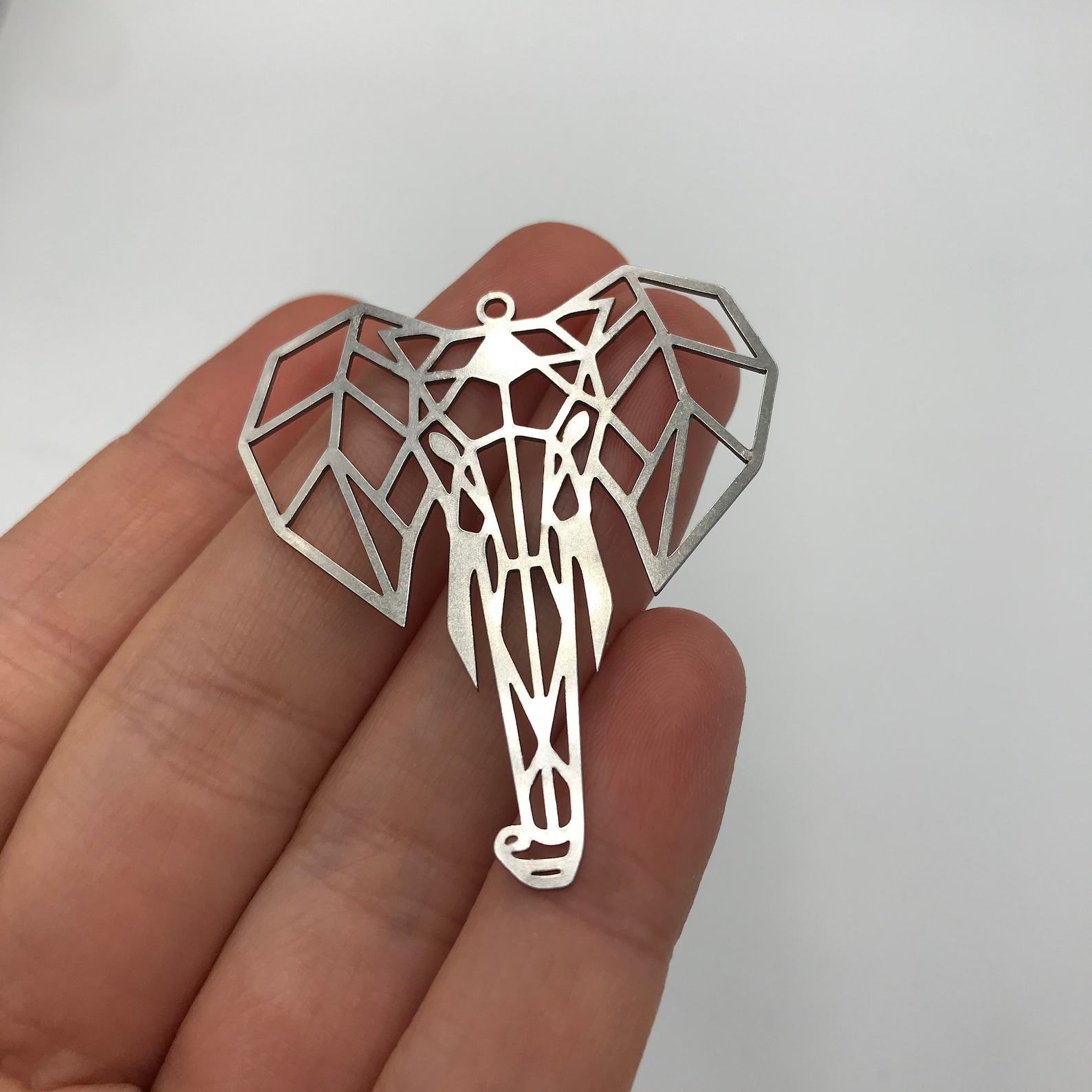 2pcs Stainless Steel Origami Elephant Charms Geometric - Etsy