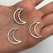 6pcs Stainless Steel Crescent Moon Connector Charm Abstract - Etsy