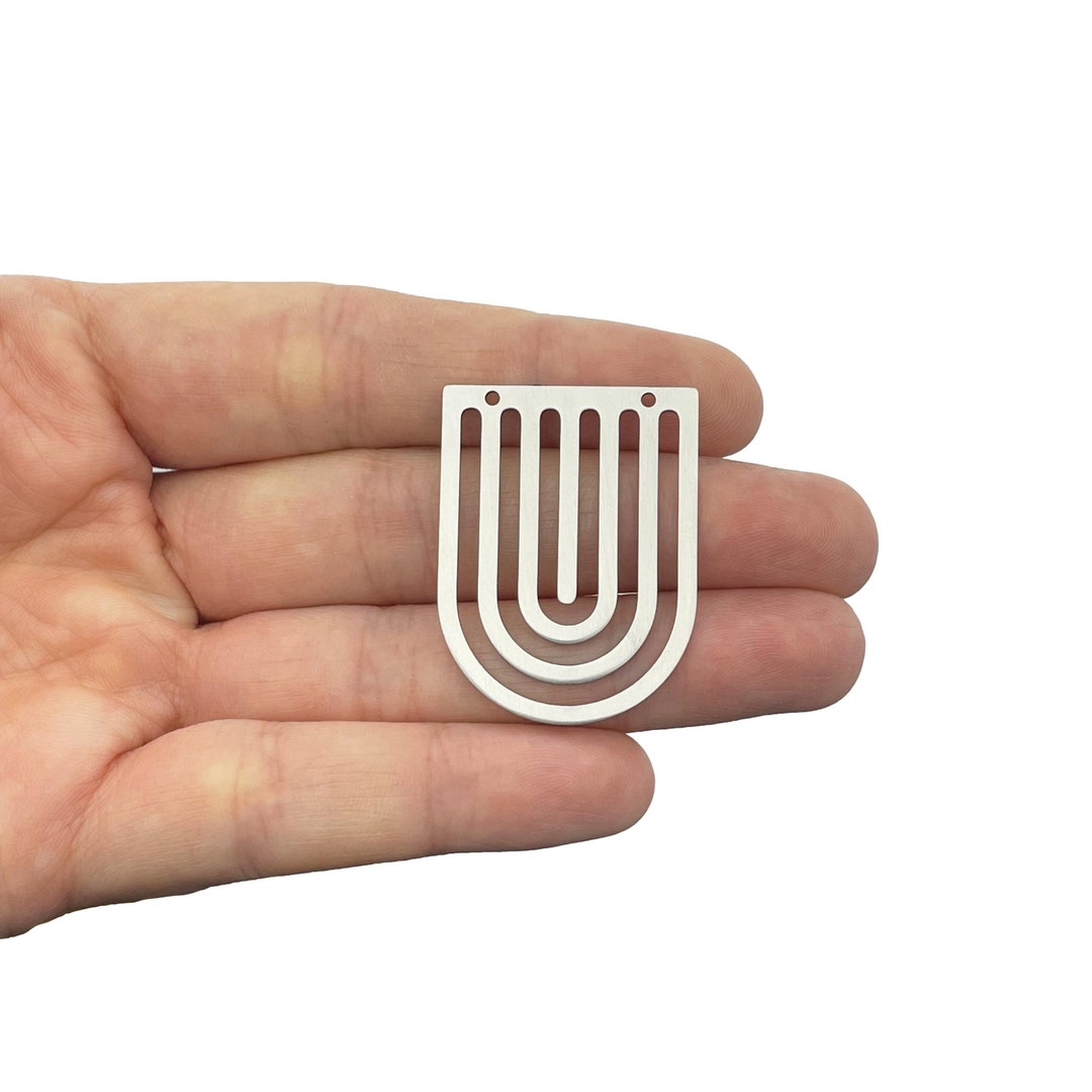 Stainless Steel Arch Connector, D Shape Connector Charm, Steel Earring ...