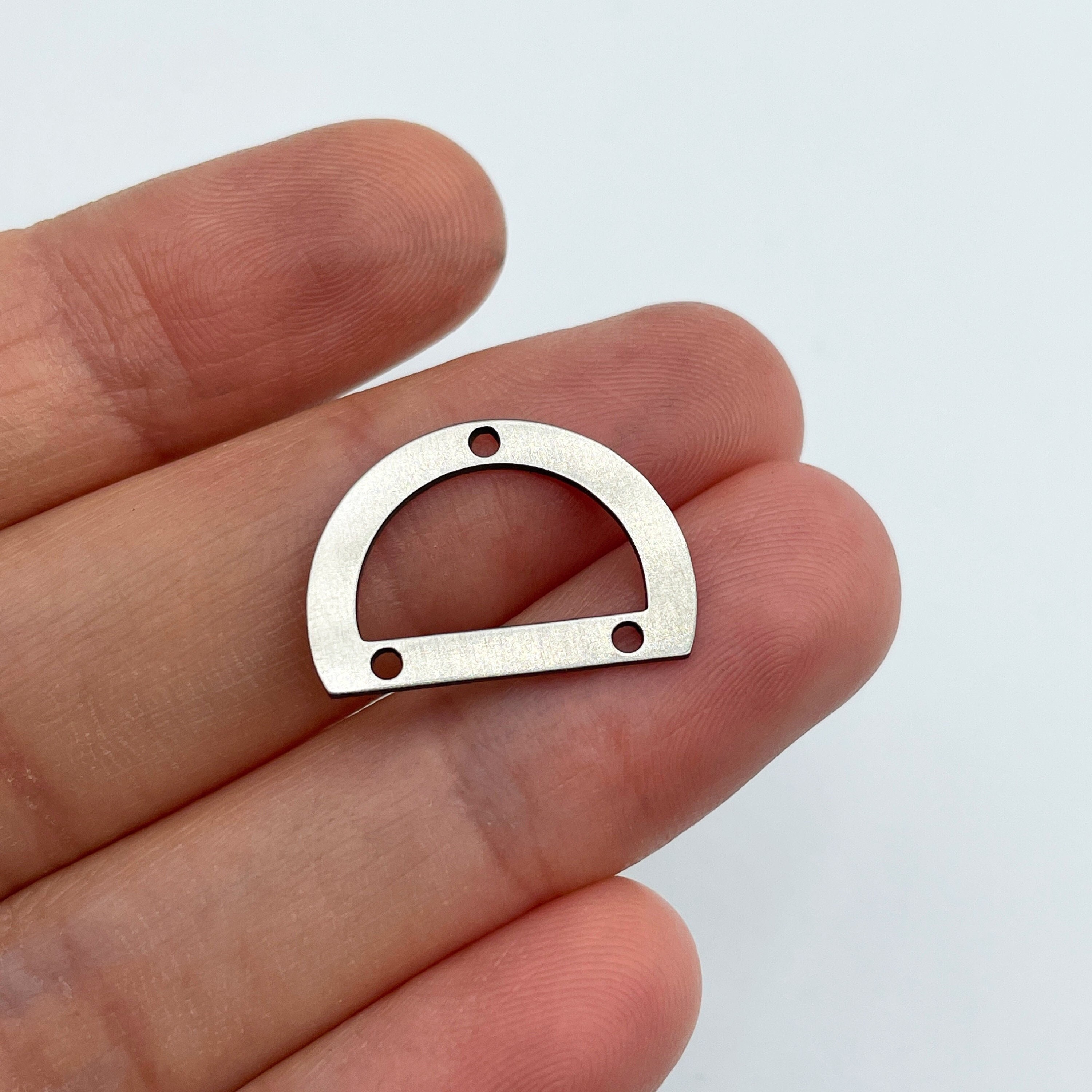 6pcs Stainless Steel Arch D Shape Connector Charm D Shaped - Etsy
