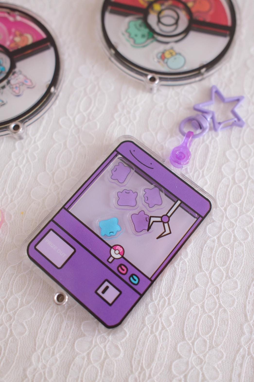 Pocket Monsters Fan Art Shaker Keychain - Etsy