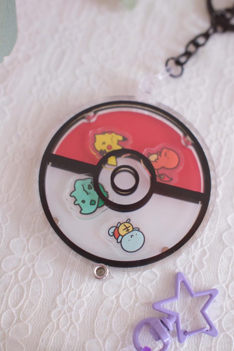 Pocket Monsters Fan Art Shaker Keychain - Etsy