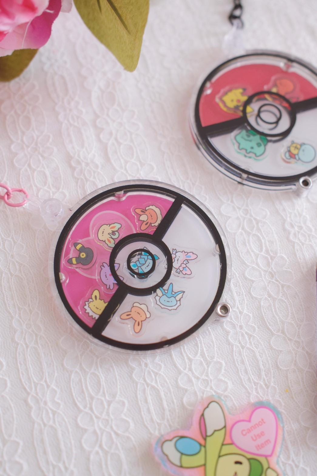 Pocket Monsters Fan Art Shaker Keychain - Etsy