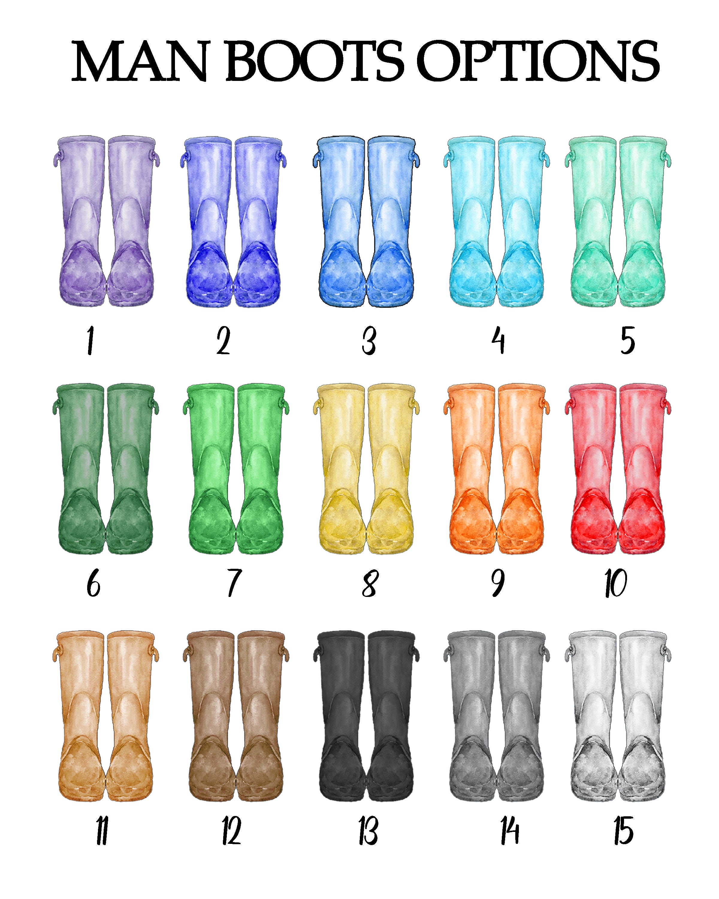 Personalised Family Wellies Print Family Welly Print New | Etsy