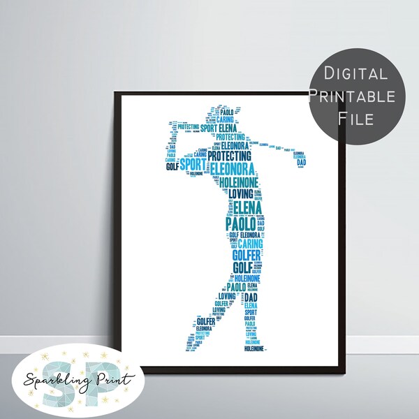 Golf Word Art - Etsy