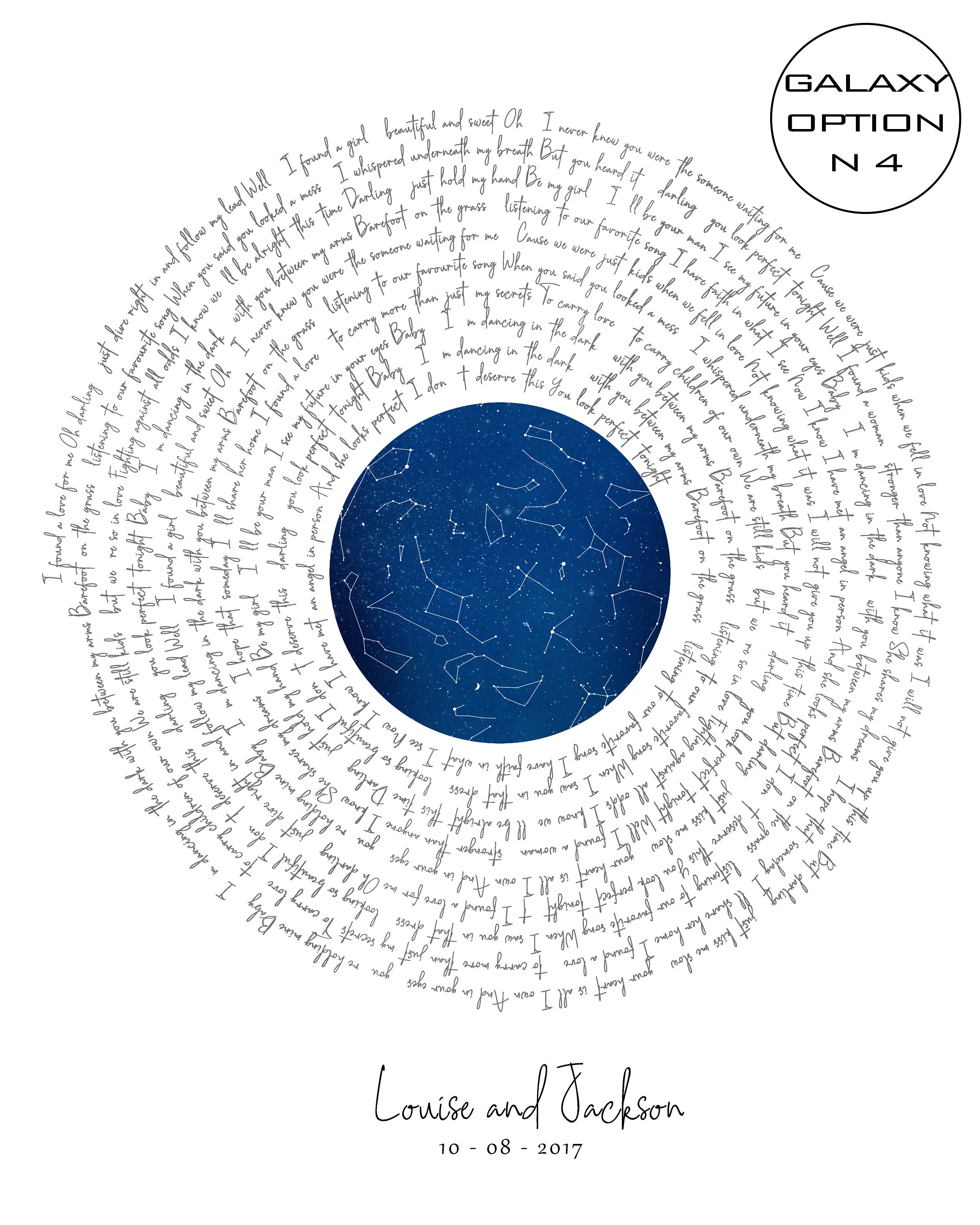 Custom Star Map Print Personalized Starry Sky Custom Vinyl | Etsy