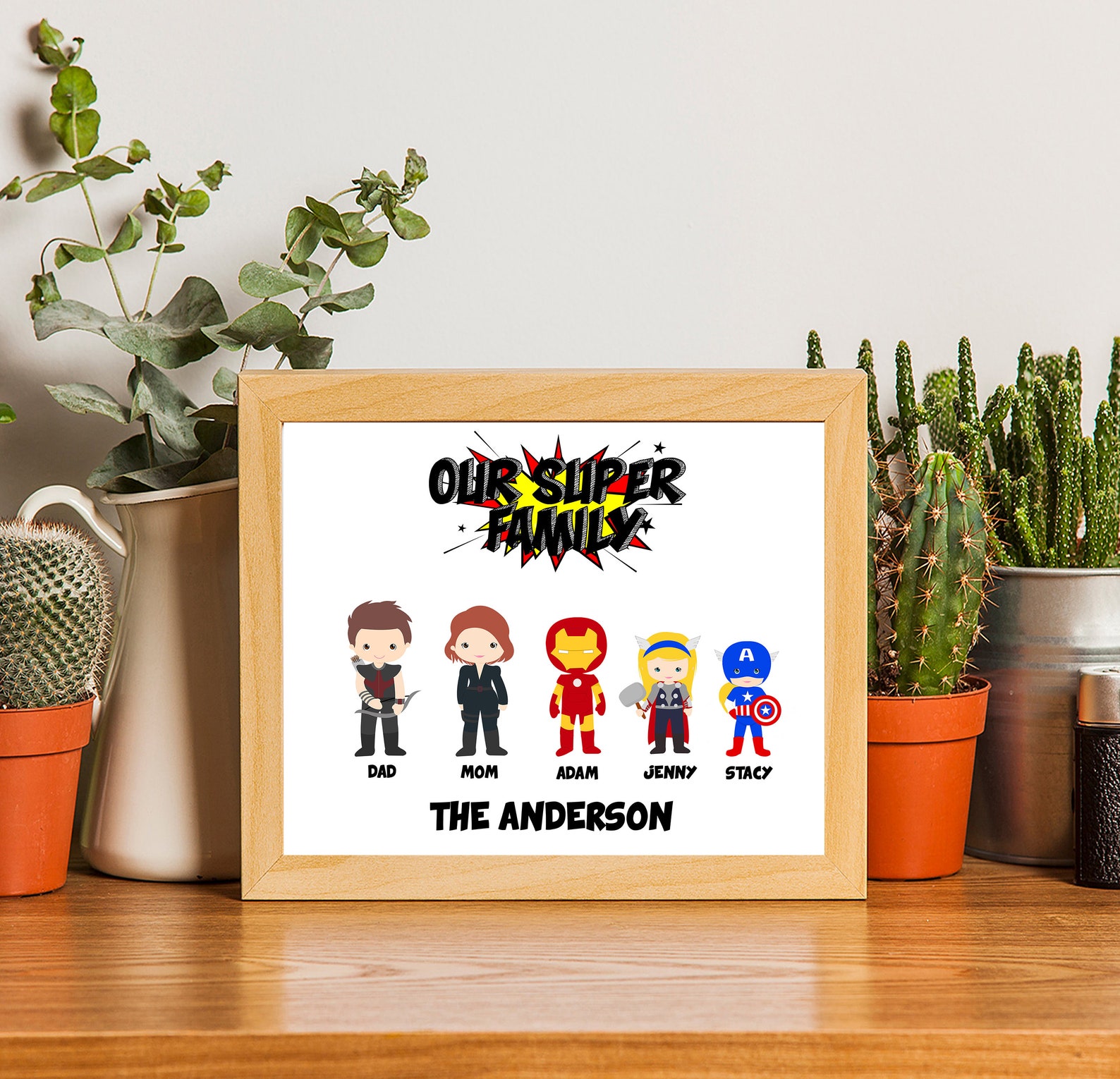 Custom Mother's day Gift for mum Personalized Marvel | Etsy