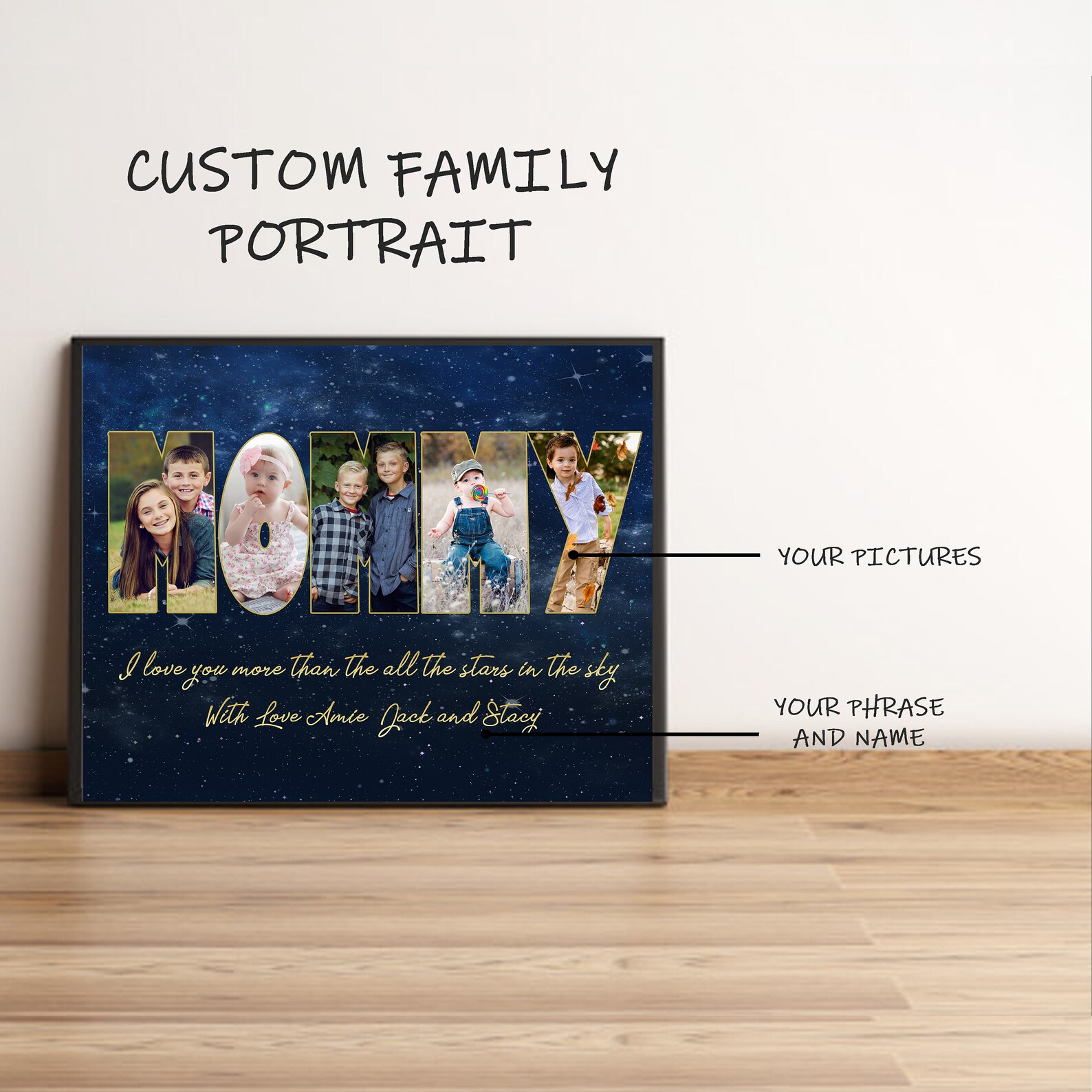 Custom Collage Picture Photo Art Print Personalized - Etsy