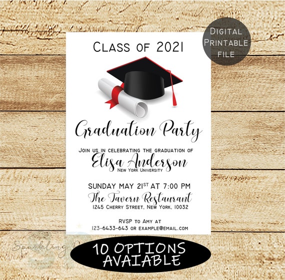 Graduation Invitation Graduation Card Graduation | Etsy