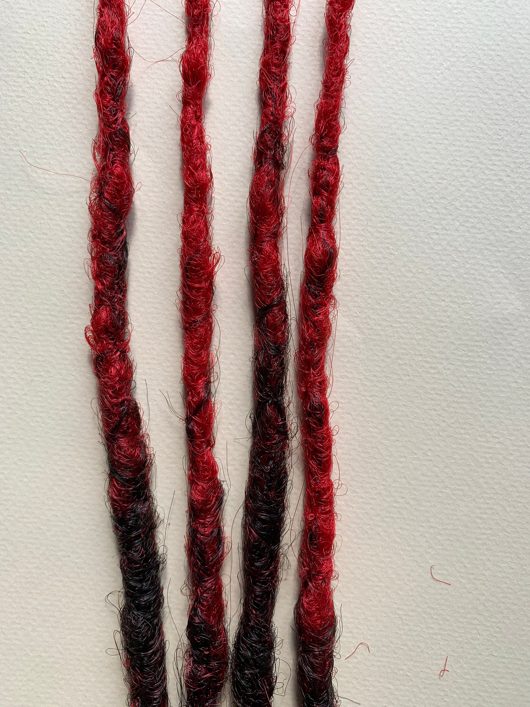 Dreadlocks clip Clip in dreads Dread extensions Synthetic | Etsy