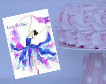 Dance Happy Birthday Card - Etsy