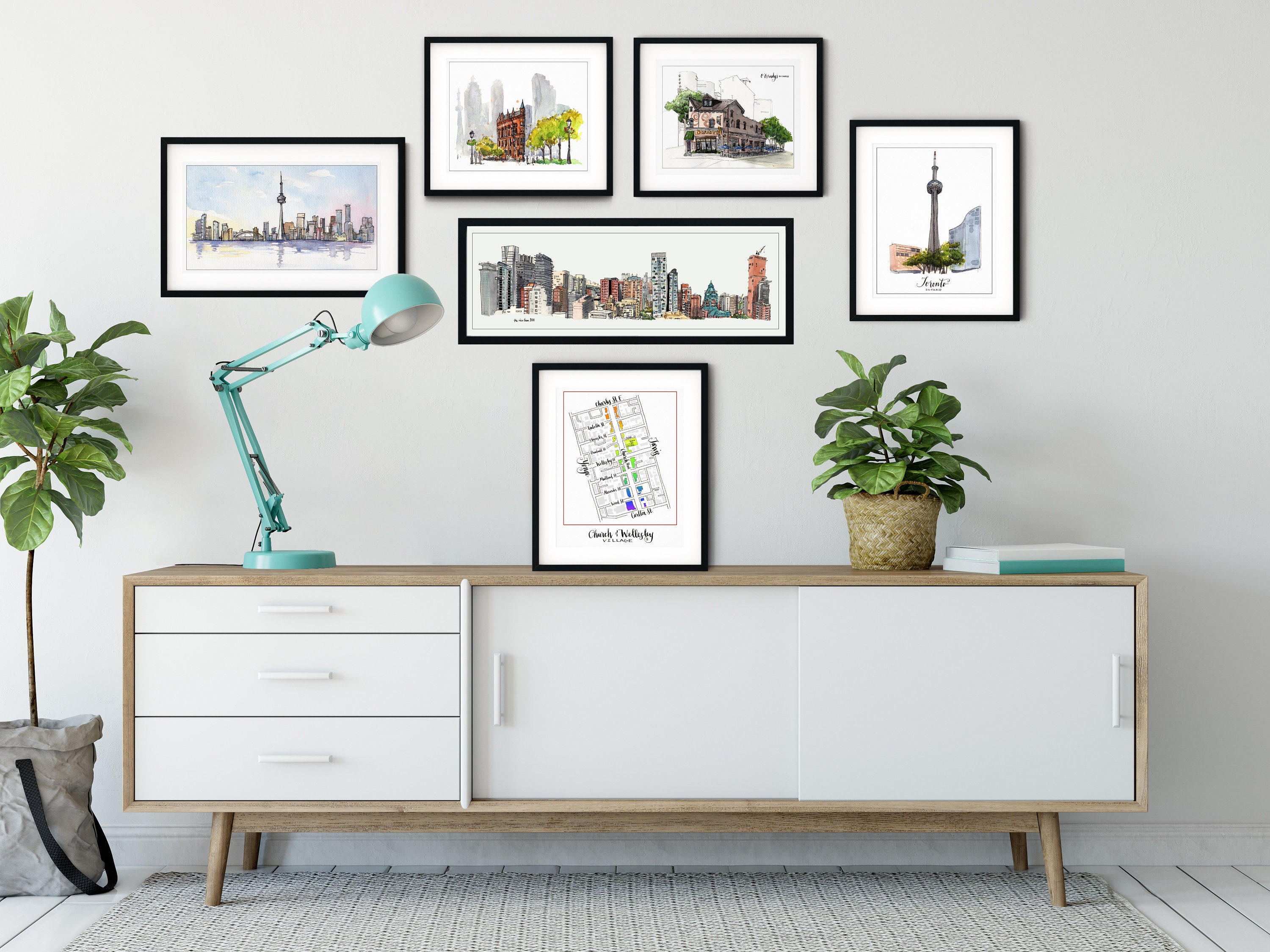 Toronto Church and Wellesley Neighbourhood Map Print, Gay Village Art ...