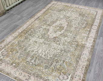 Vintage Green Rug - Etsy